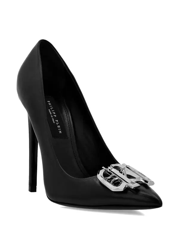 Philipp Plein 120mm Gothic Pumps - ""02 Black""
